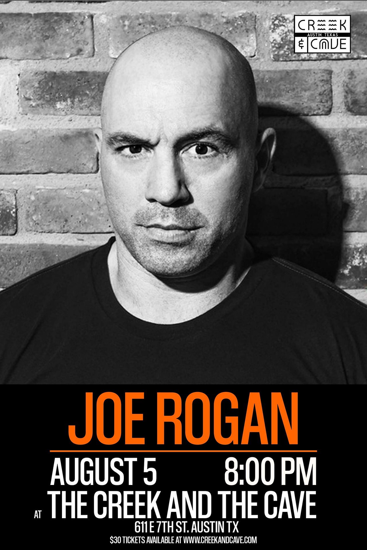 Joe Rogan Tickets at The Creek and The Cave in Austin by The Creek and ...