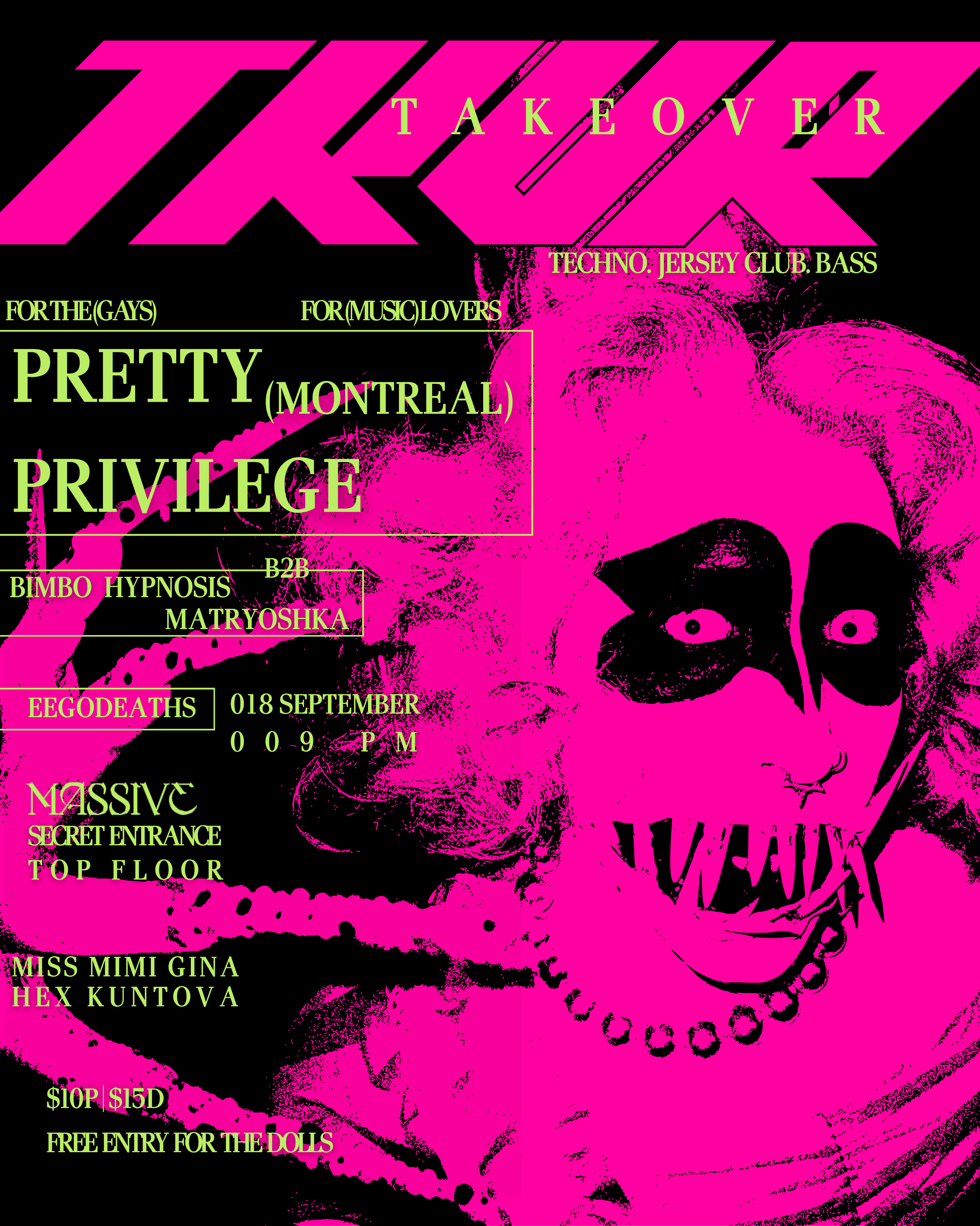 TKVR - Pretty Privilege (MONTREAL) Tickets at Massive in Seattle by Massive Club | Tixr