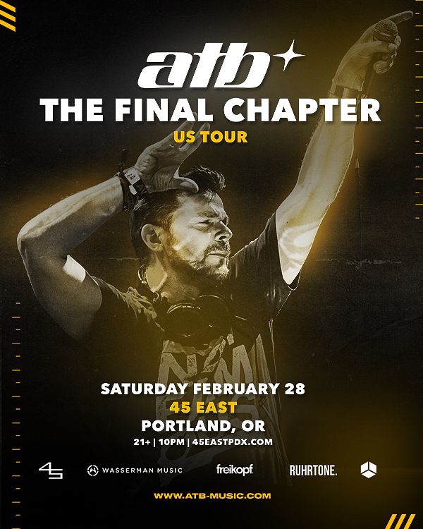 ATB Tickets at 45 East in Portland by 45 East | Tixr