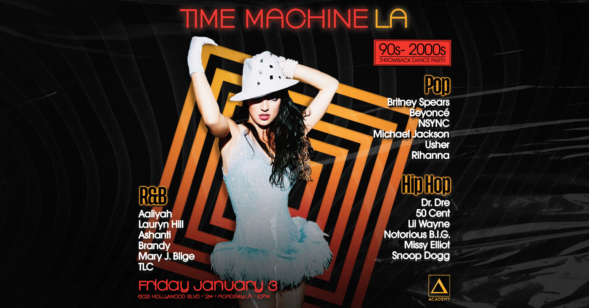 Time Machine: 90s-2000s Throwback Dance Party Tickets at Academy ...