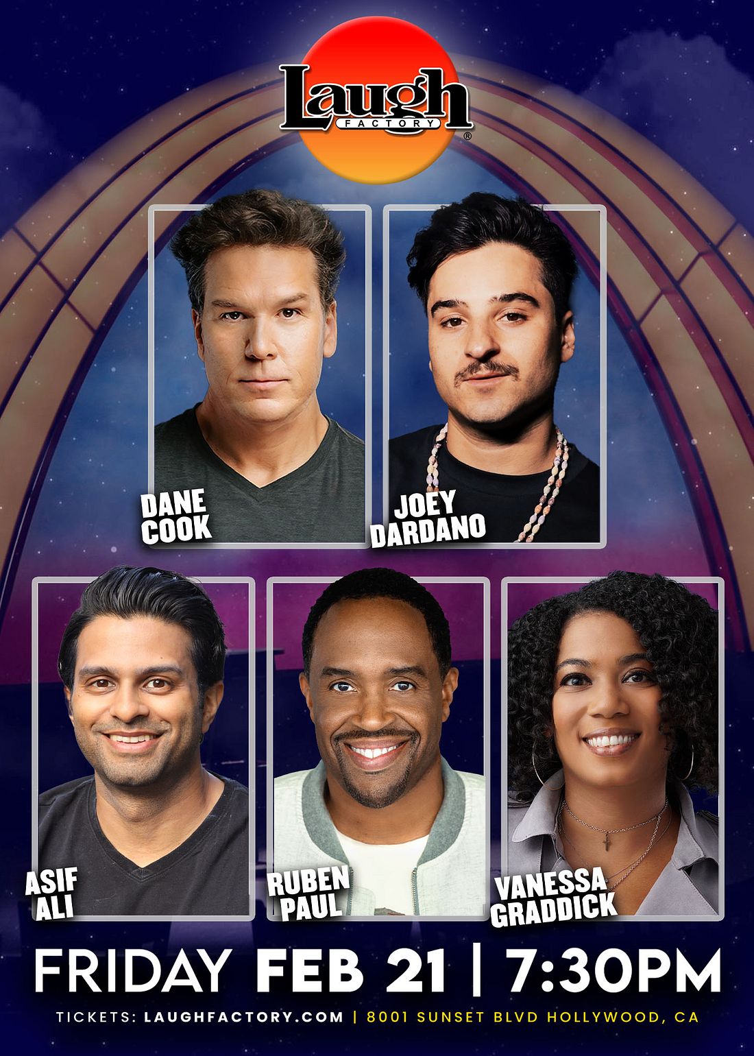 Friday Night All-Star Tickets at Laugh Factory Hollywood in Los Angeles ...