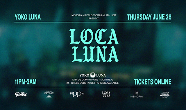 Loca Luna Tickets at Yoko Luna in Montréal by Yoko Luna | Tixr