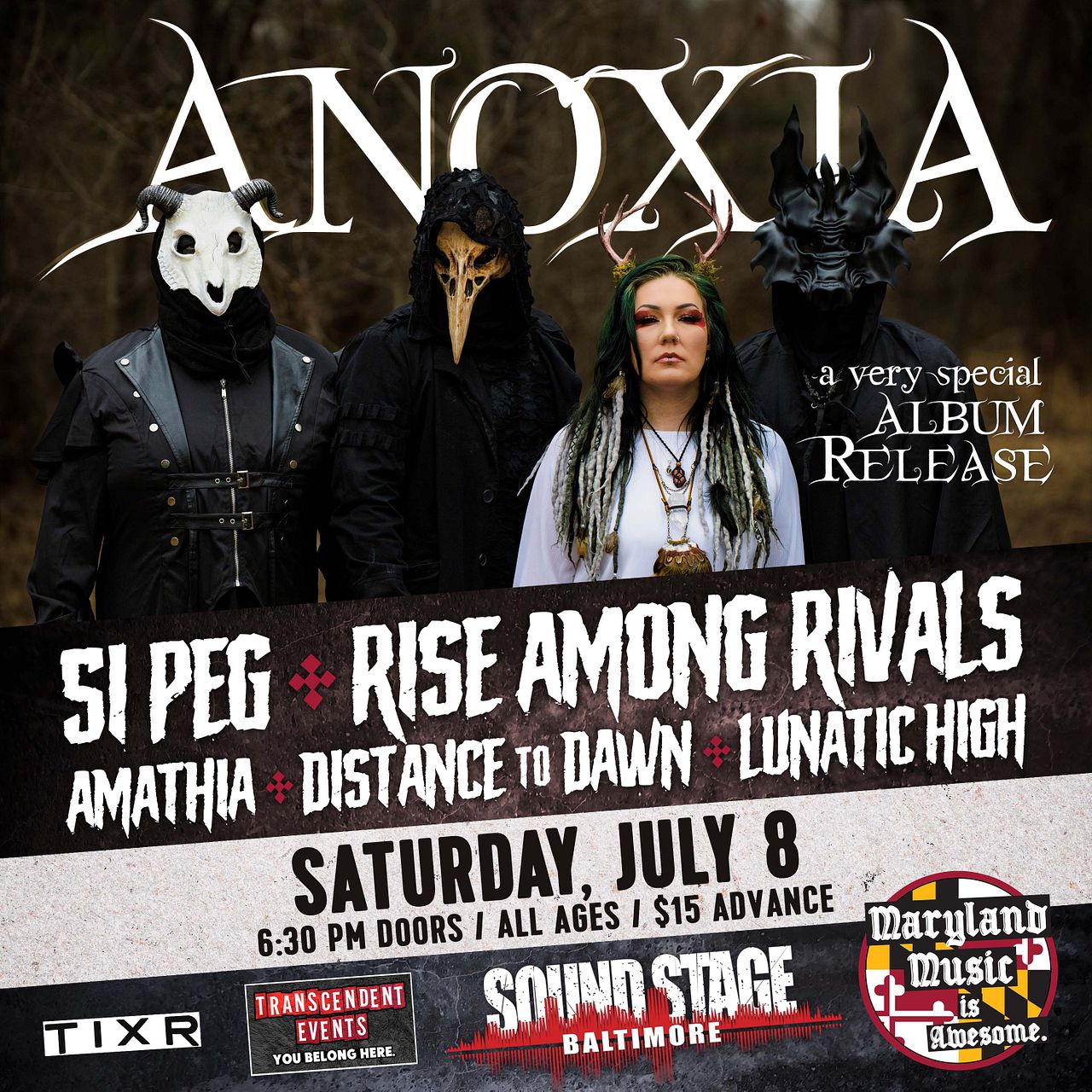 Anoxia: Album Release Tickets at Baltimore Soundstage in Baltimore by ...