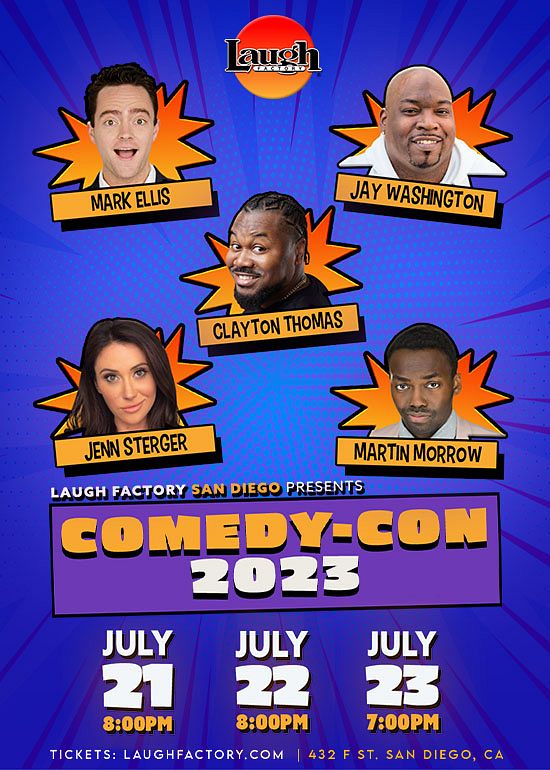 COMEDY-CON at Laugh Factory San Diego Tickets at Laugh Factory San Diego in San Diego by Laugh ...