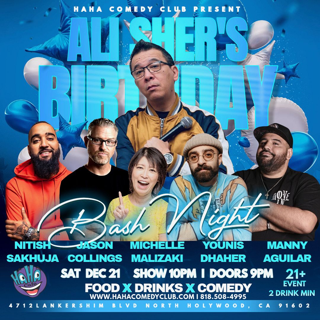 Ali Sher and Friends Tickets at Ha Ha Comedy Club in Los Angeles by ...