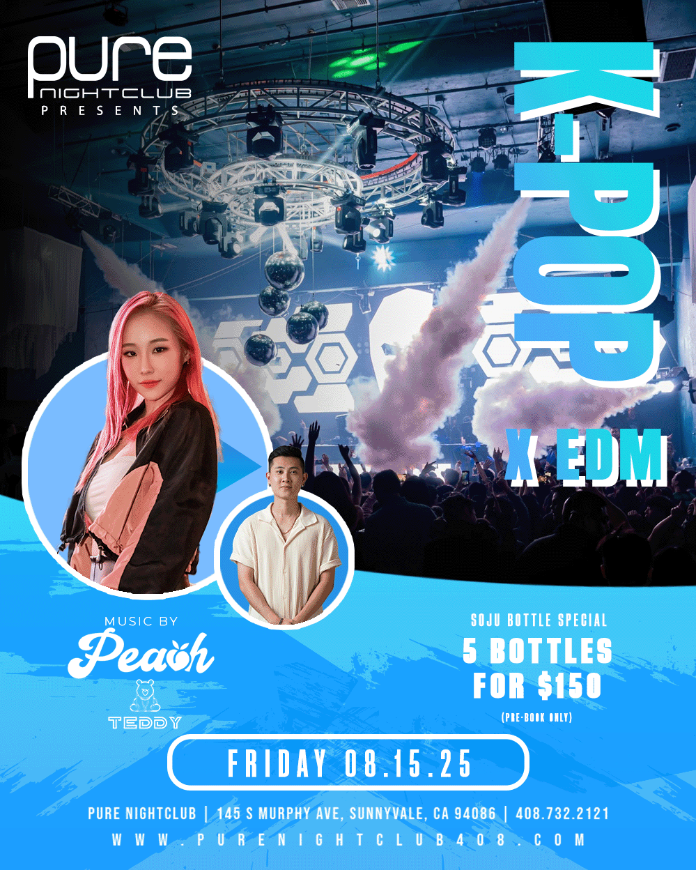 K-POP x EDM feat. DJ Peach Tickets at Pure Nightclub in Sunnyvale by ...
