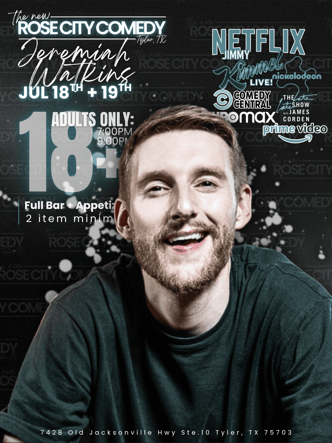 JEREMIAH WATKINS Tickets at Rose City Comedy in Tyler by Rose City ...