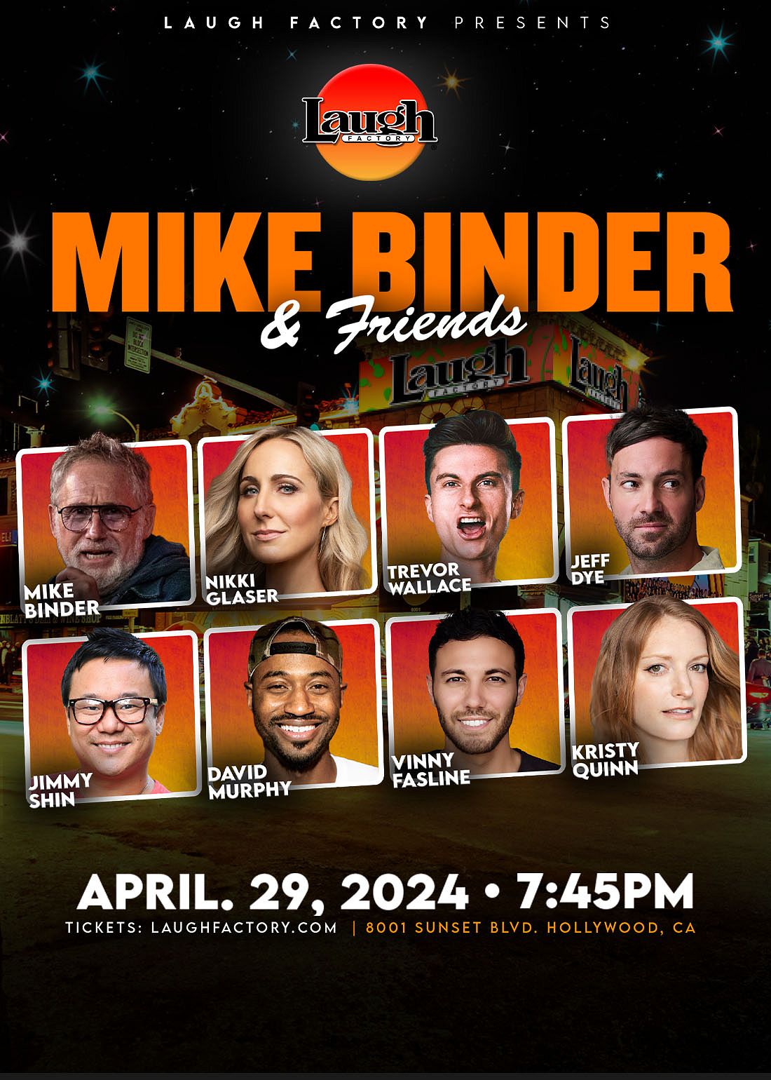 All Star Comedy with Mike Binder & Friends Tickets at Laugh Factory ...