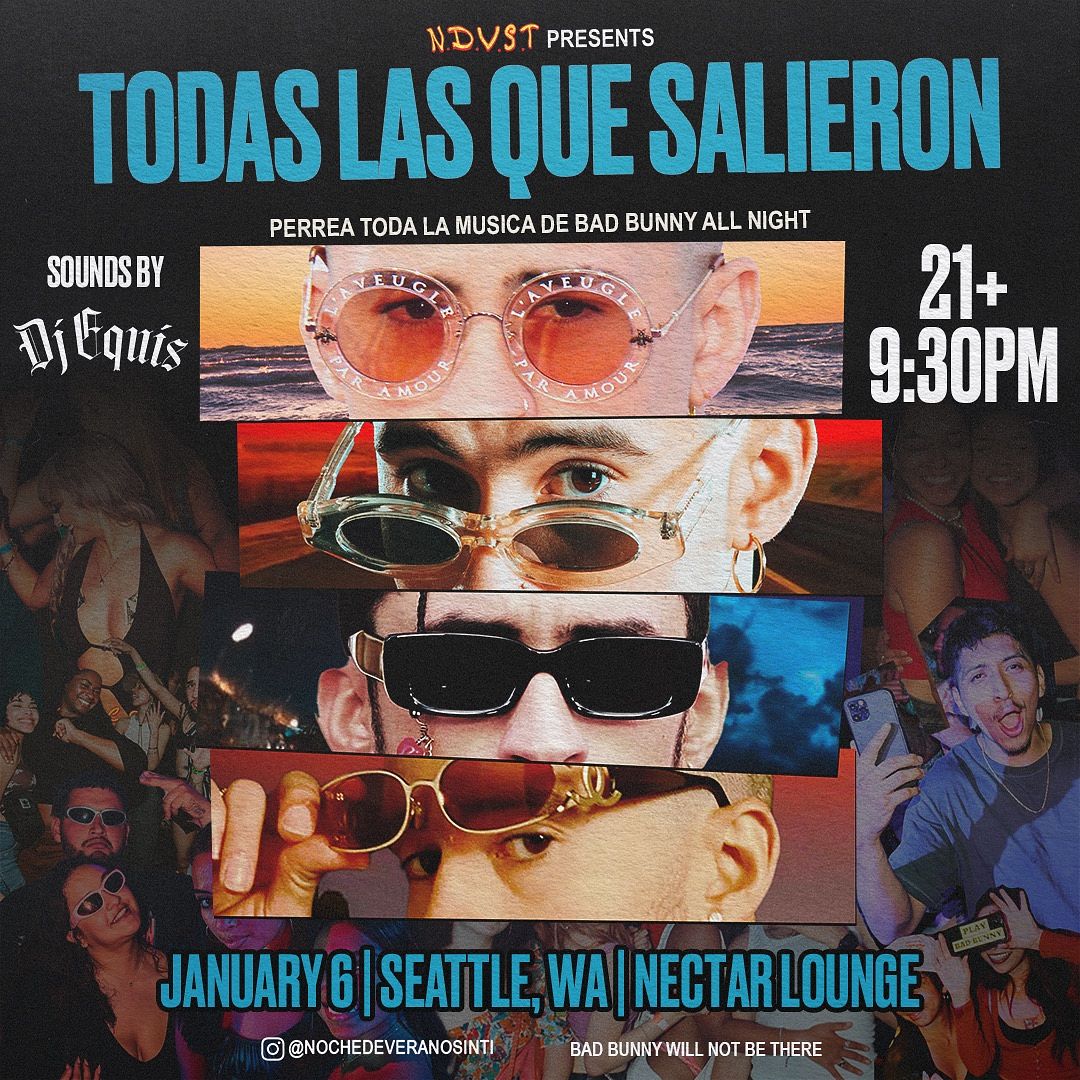 Bad Bunny Night With Dj Equis Tickets At Nectar Lounge In Seattle By