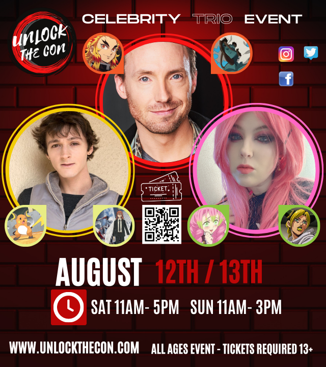 Unlock The Con: Celebrity Trio Event! Tickets at Auburn Outlet Mall in ...