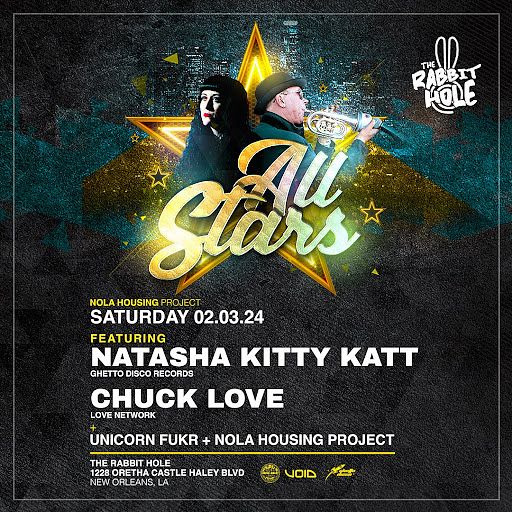 NOHP Allstars w/ Natasha Kitty Katt, Chuck Love Tickets at The Rabbit ...