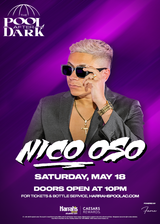 NICO OSO at The Pool After Dark Tickets at The Pool After Dark in Atlantic City by Harrahs Pool ...