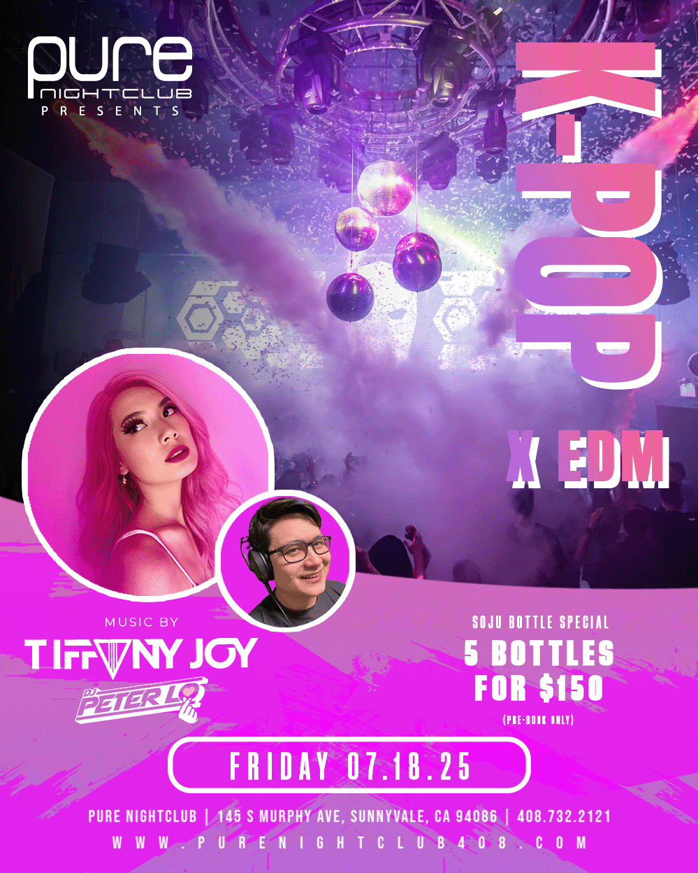 K-POP x EDM feat. Tiffvny Joy Tickets at Pure Nightclub in Sunnyvale by ...