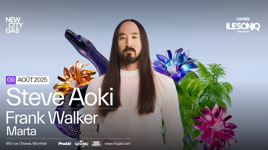 Steve Aoki, Frank Walker, Marta Tickets at New City Gas in Montreal by ...