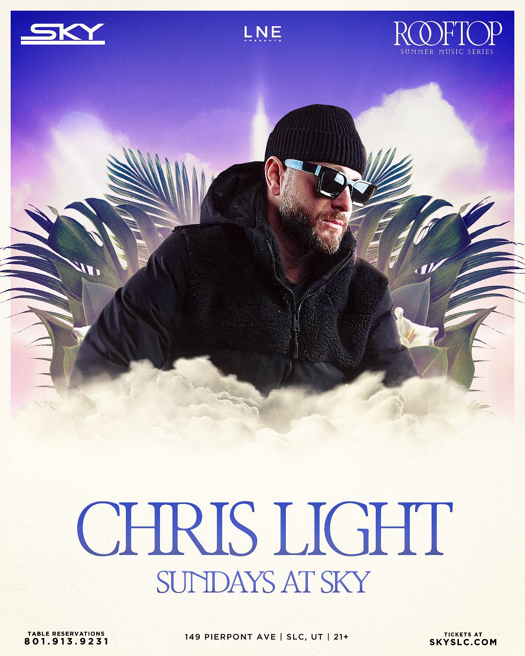 CHRIS LIGHT on SKY ROOFTOP Tickets at Sky SLC in Salt Lake City by SKY ...