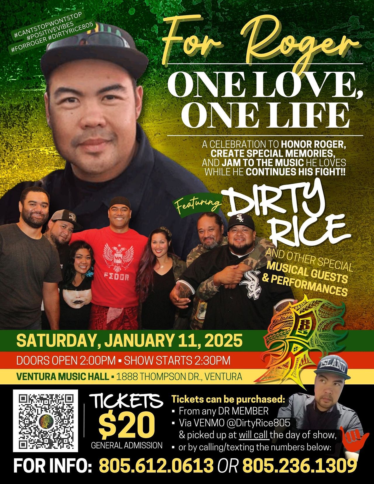 For Roger: One Love, One Life: A Celebration to Honor Roger Tickets at ...