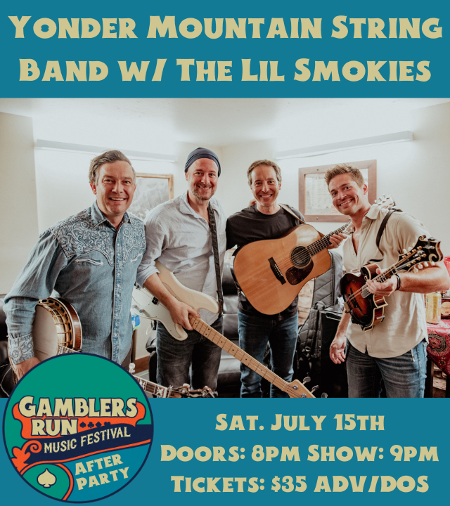 Yonder Mountain String Band (After Party 2) Tickets at The Crown Room in Crystal Bay by Crystal ...