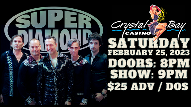 Super Diamond Tickets at The Crown Room in Crystal Bay by Crystal Bay ...