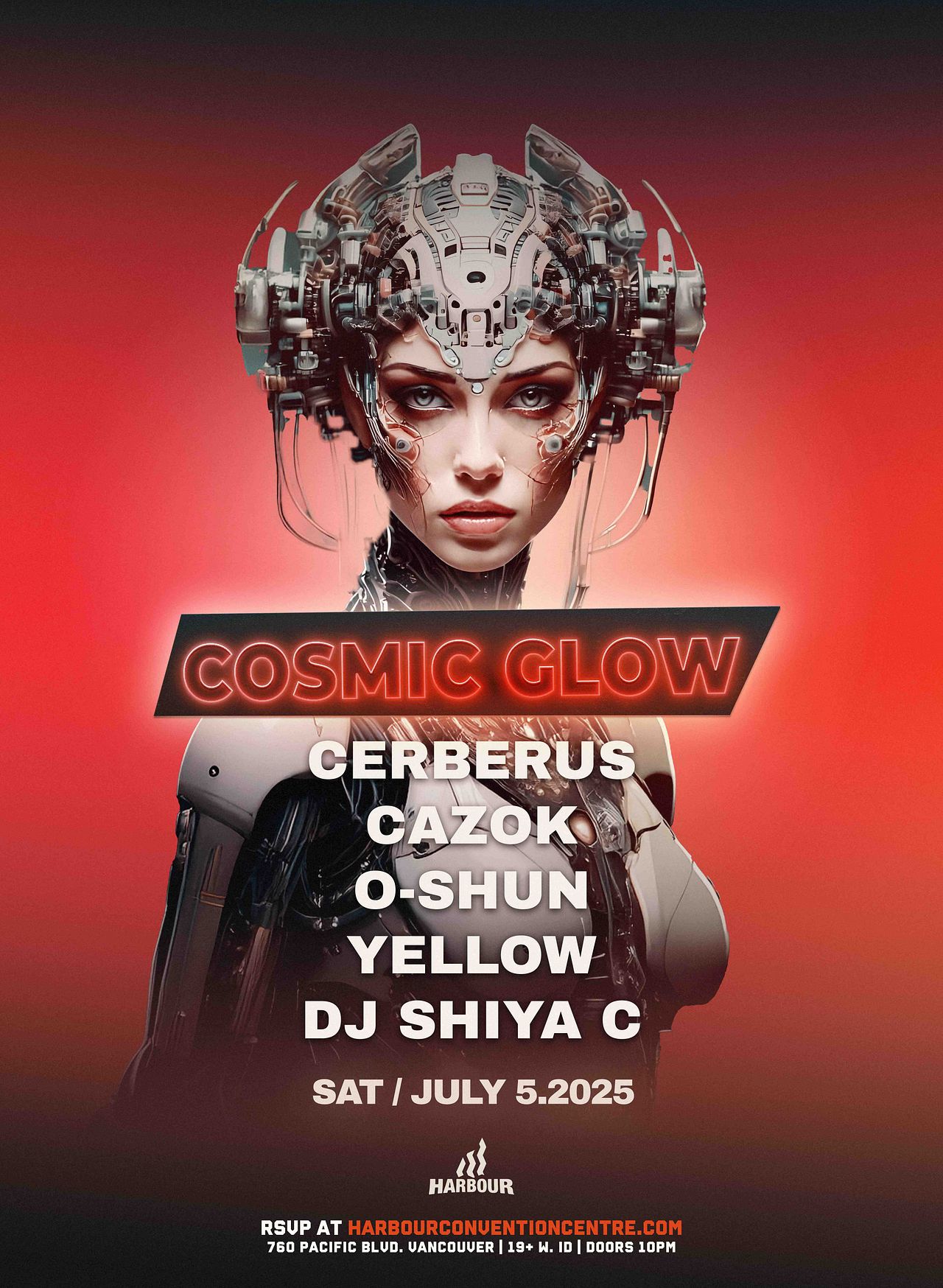 Cosmic Glow Tickets at Harbour Event & Convention Centre in Vancouver ...