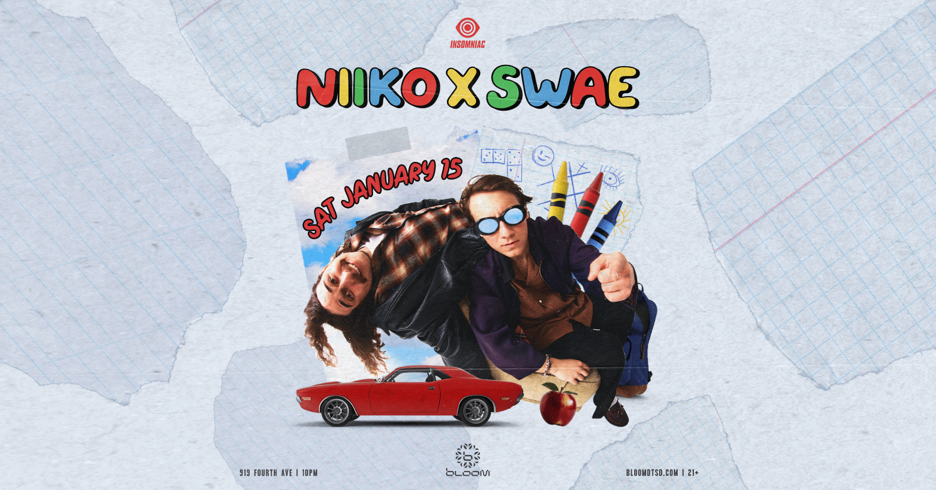 NIIKO x SWAE Tickets at Bloom Nightclub in San Diego by Bloom SD | Tixr