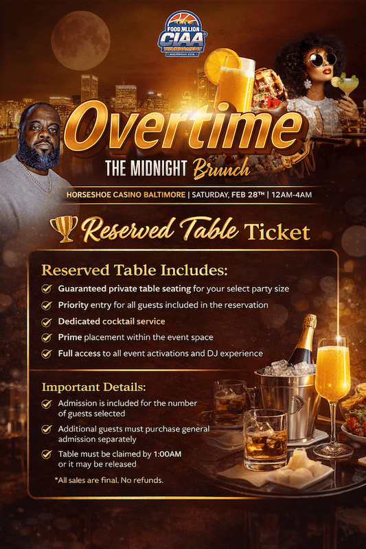 Overtime The Midnight Brunch Tickets at Horseshoe Casino Baltimore in ...