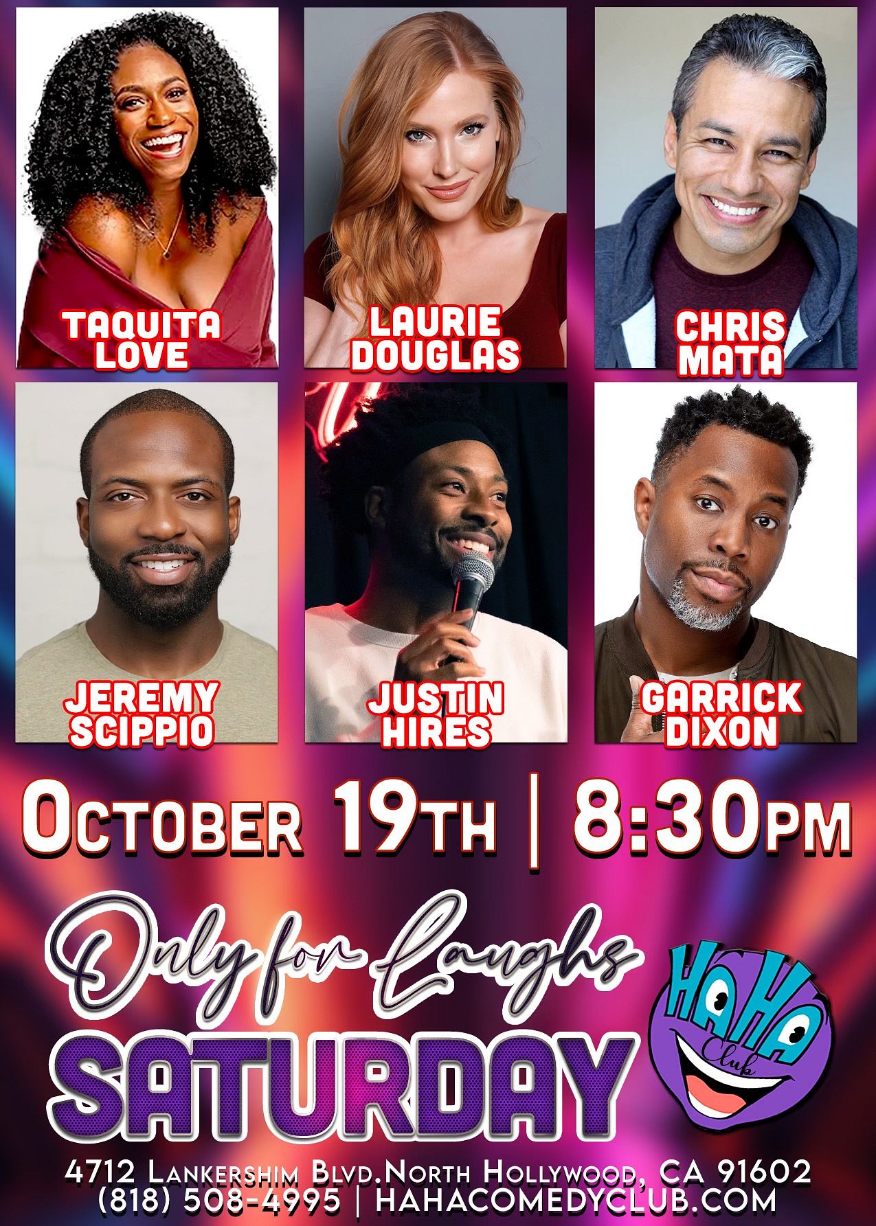 Only For Laughs Tickets at Ha Ha Comedy Club in Los Angeles by Haha ...