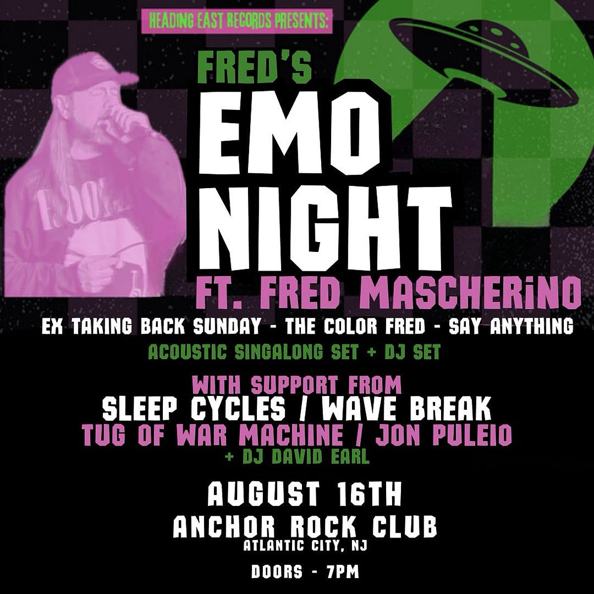 Fred's Emo Night Tickets at Anchor Rock Club in Atlantic City by Anchor ...