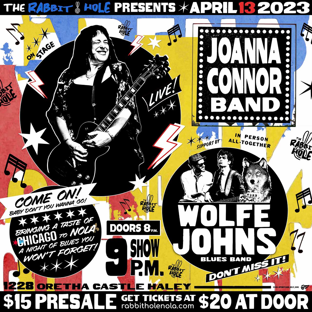 Joanna Connor + The Wolfe Johns Blues Band Tickets at The Rabbit Hole ...