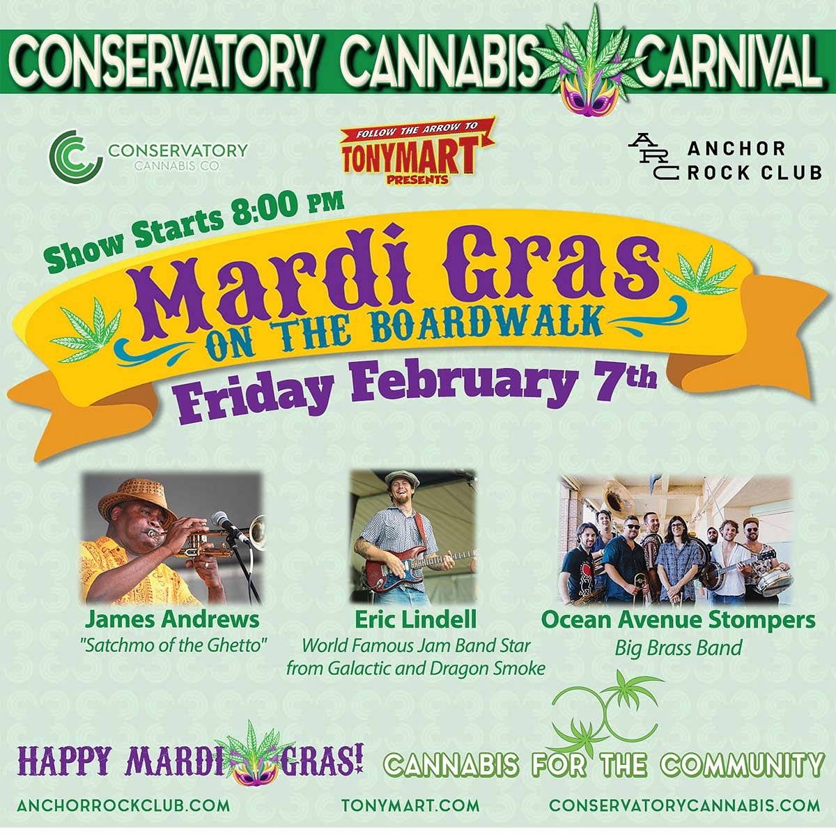 Artists Cancelled - James Andrews / Eric Lindell Tickets at Anchor Rock ...