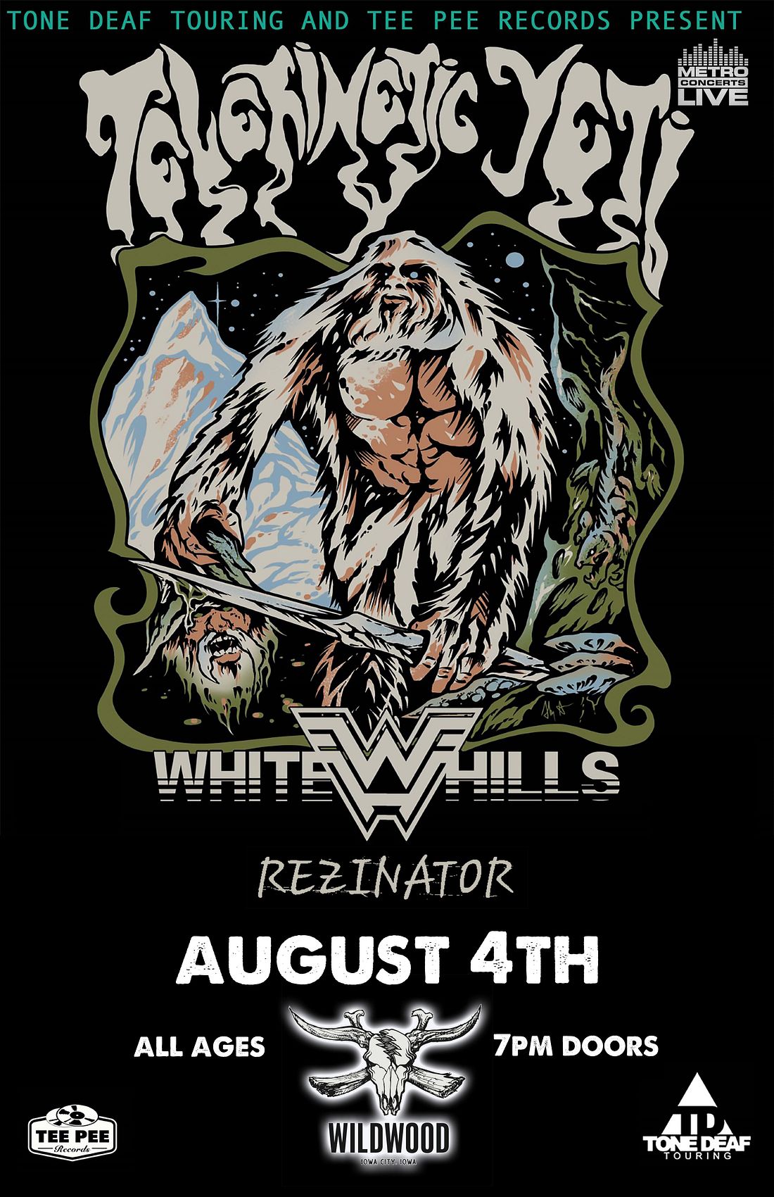 TELEKINETIC YETI + WHITE HILLS LIVE @ Wildwood Tickets at Wildwood in ...