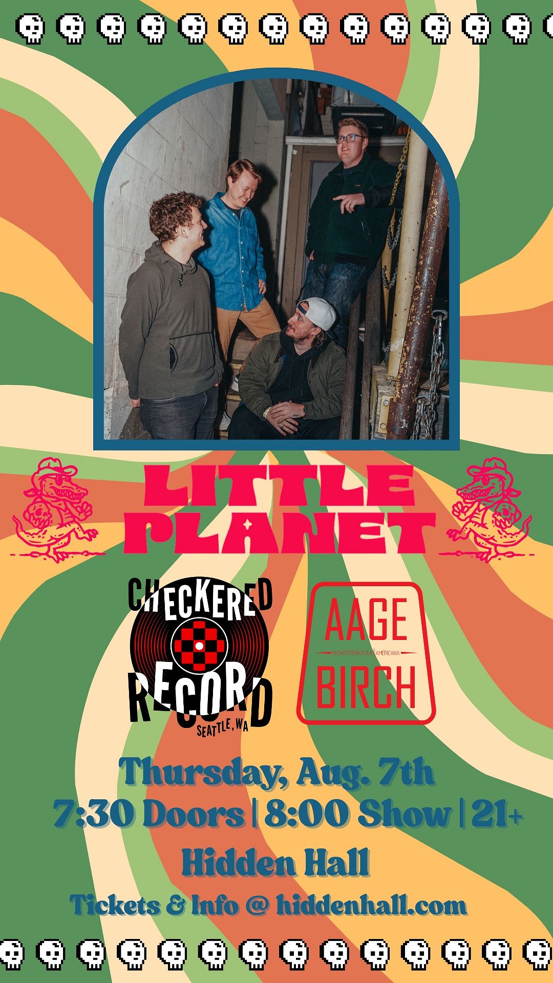 Little Planet w/ Aage Birch, Checkered Record Tickets at Hidden Hall in ...