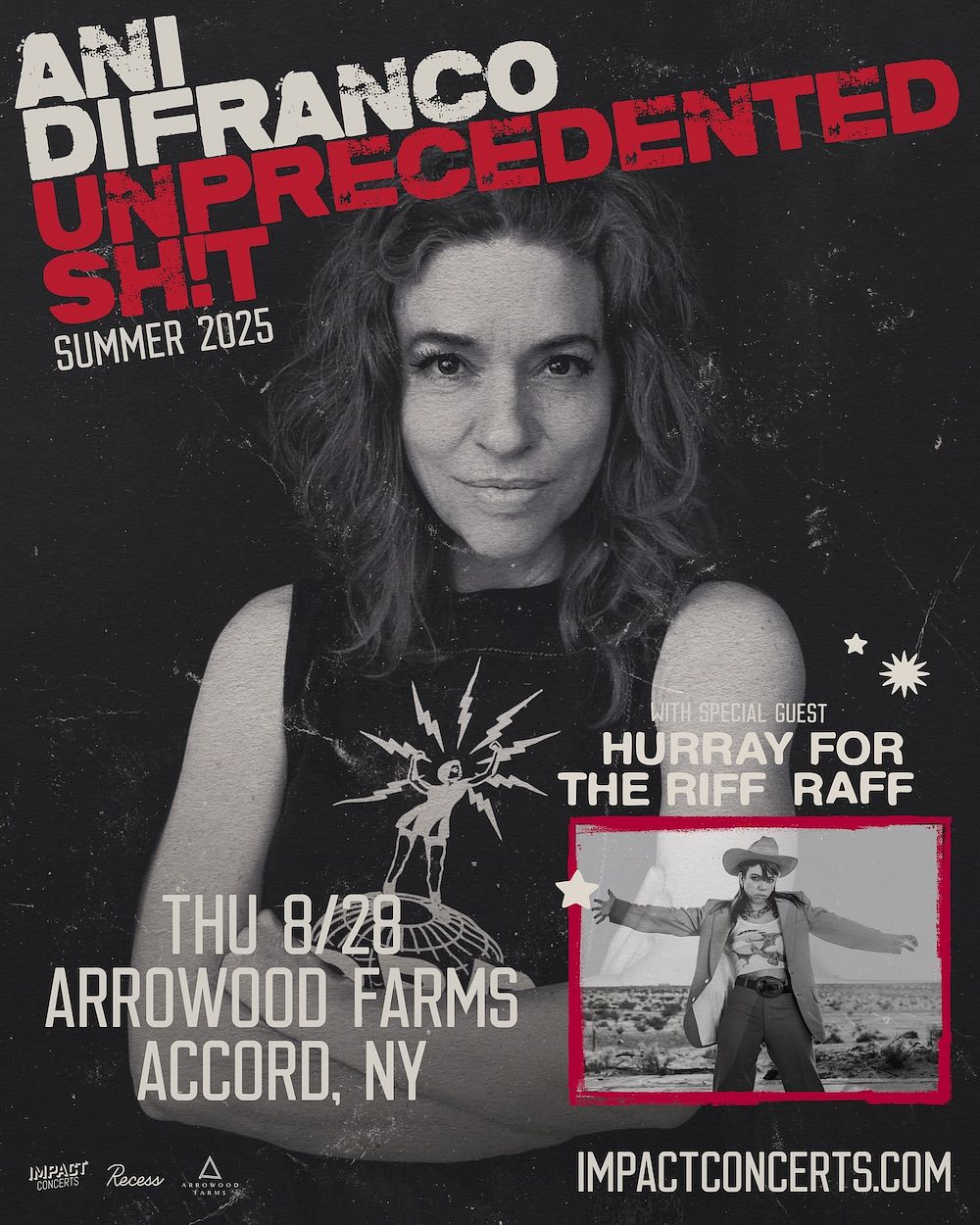 Ani DiFranco with Hurray For The Riff Raff Tickets at Arrowood Farms in ...