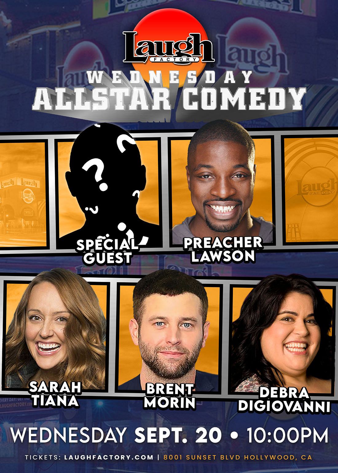 Wednesday All Star Comedy Tickets at Laugh Factory Hollywood in Los ...