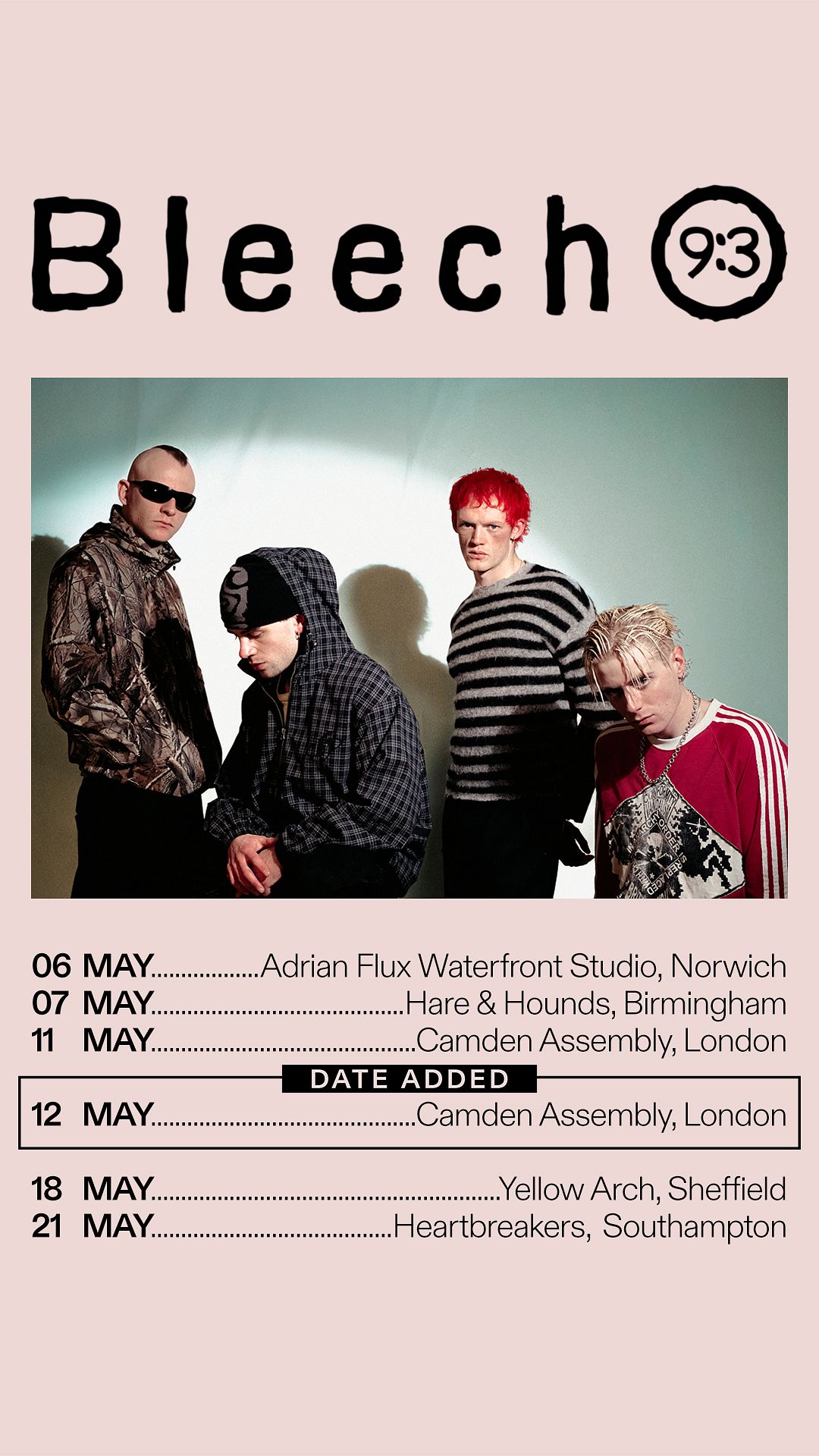 Bleech 9:3 Tickets at Camden Assembly in London by Camden Assembly | Tixr