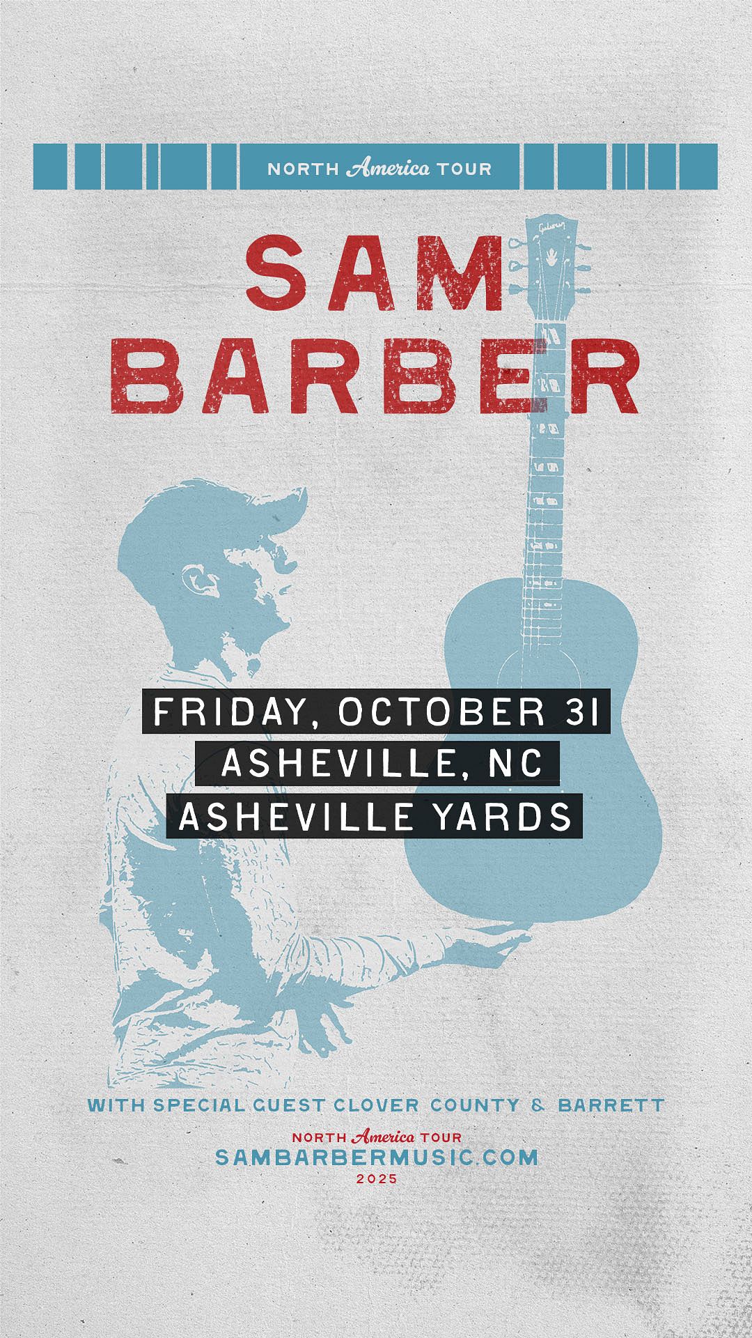 Sam Barber: North America Tour Tickets at Asheville Yards in Asheville ...