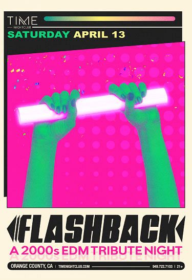 Flashback: 2000s EDM Tribute Night Tickets at TIME Nightclub in Costa ...