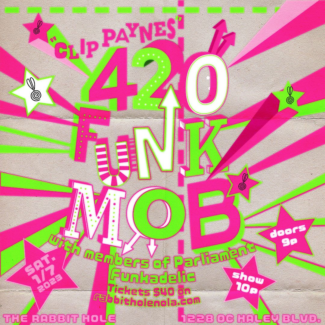 420 Funk Mob ft. members of Parliament Funkadelic Tickets at The Rabbit ...