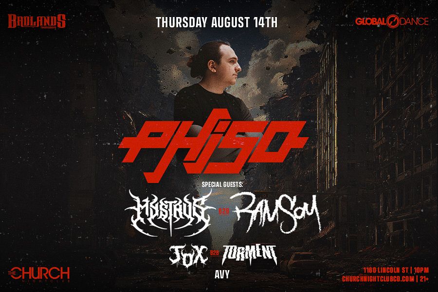 Global Dance presents Phiso Tickets at The Church Nightclub in Denver ...