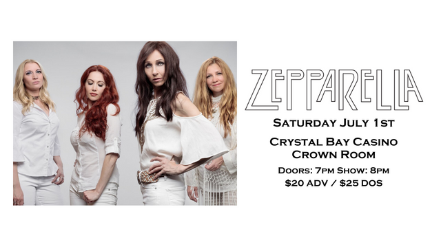 Zepparella Tickets at The Crown Room in Crystal Bay by Crystal Bay ...