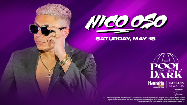 NICO OSO at The Pool After Dark Tickets at The Pool After Dark in Atlantic City by Harrahs Pool ...