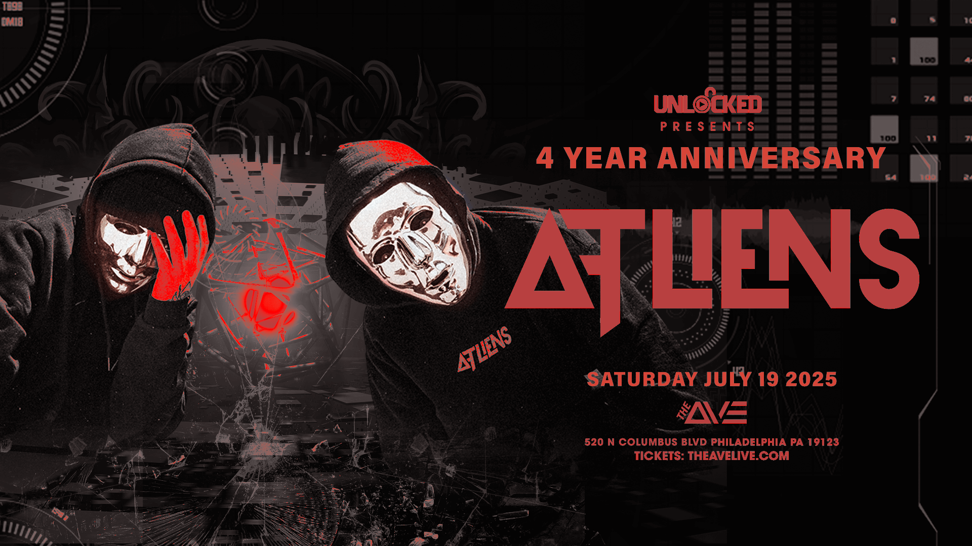 ATliens - 4 Year Anniversary Show Tickets at The Ave Live in ...