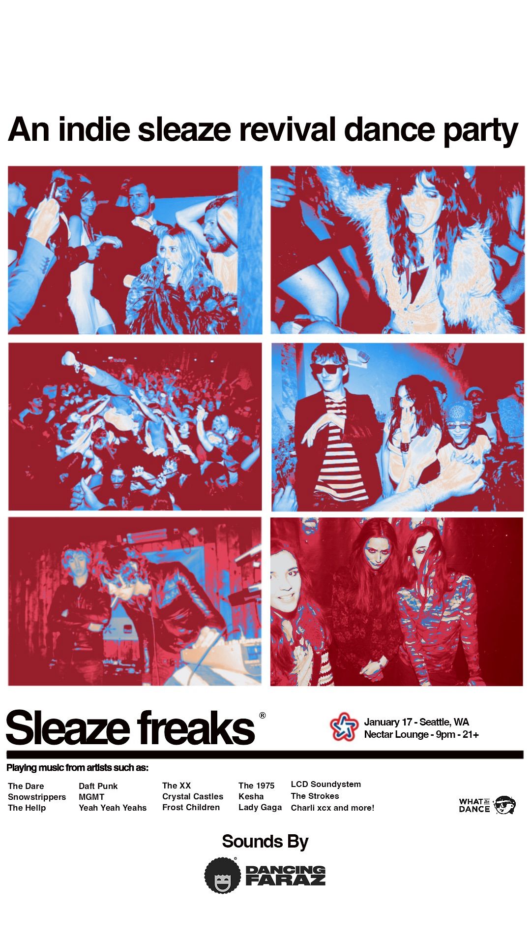 SLEAZE FREAKS: AN INDIE SLEAZE DANCE PARTY Tickets at Nectar Lounge in Seattle by Nectar Lounge ...
