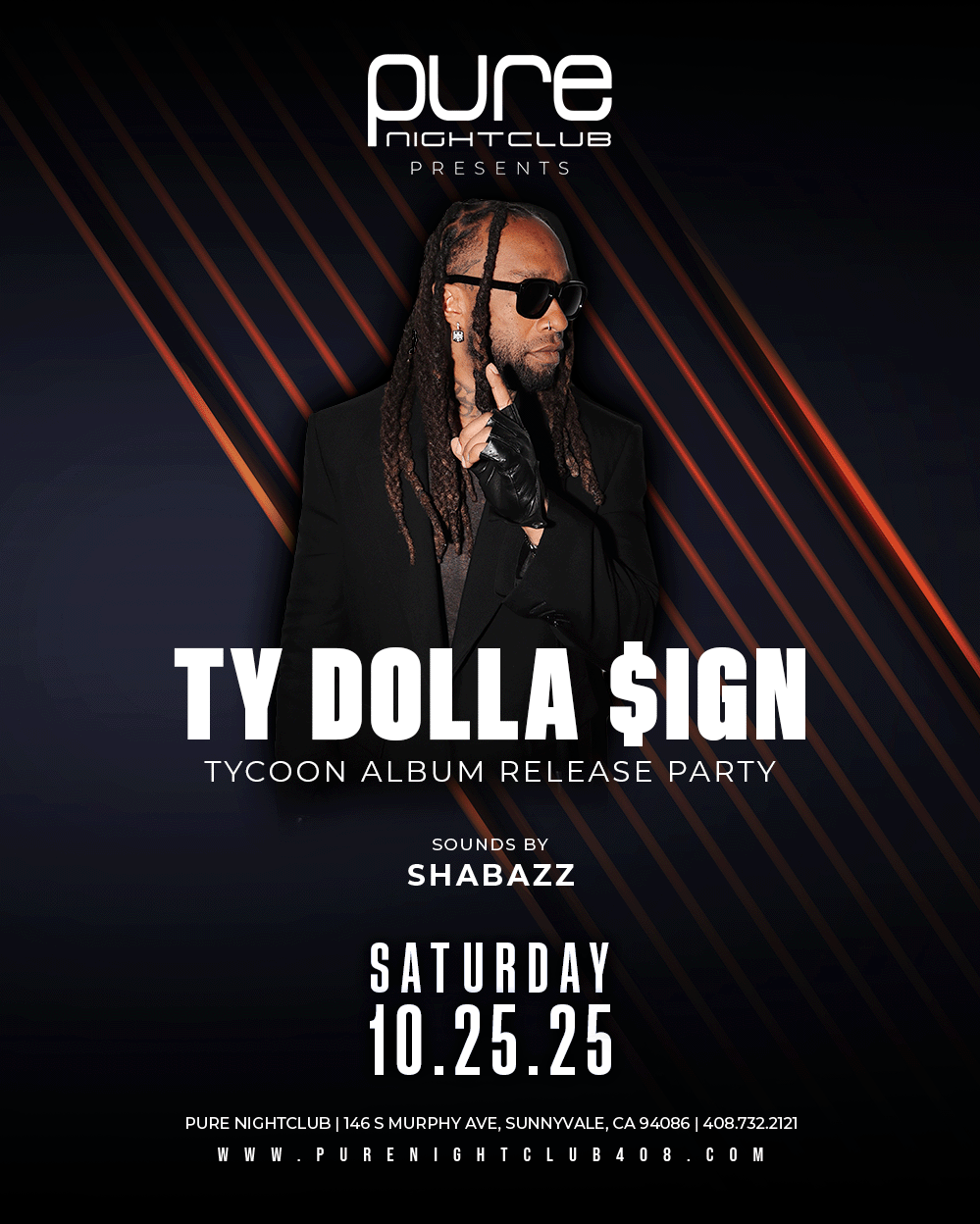 Ty Dolla $ign Tickets at Pure Nightclub in Sunnyvale by Pure Nightclub ...