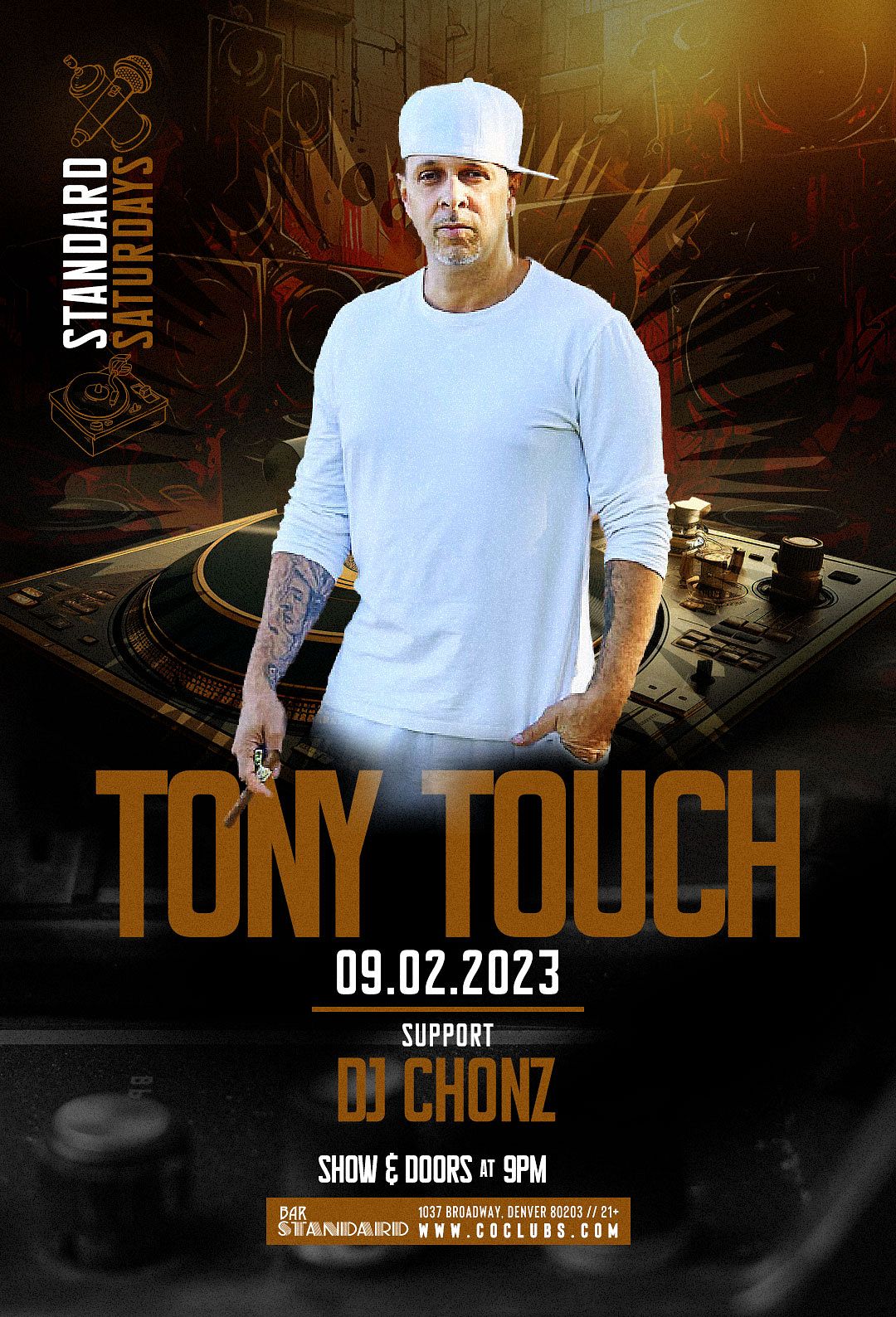 Standard Saturdays ft. Tony Touch Tickets at Bar Standard in Denver by Bar Standard | Tixr