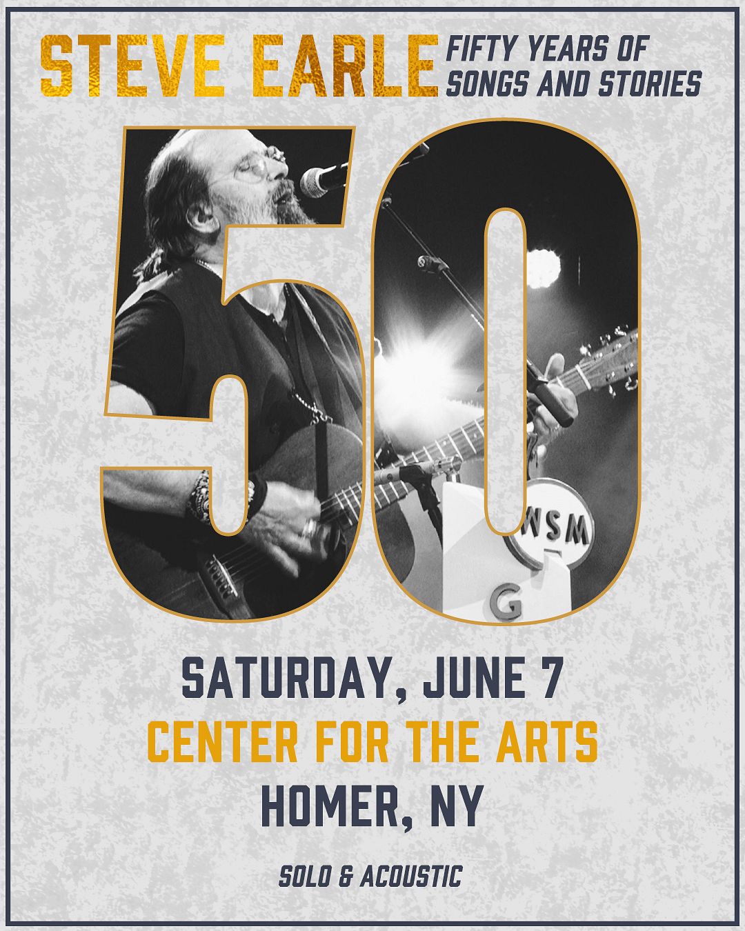 Steve Earle: Solo & Acoustic 50 - Fifty Years of Songs and Stories ...