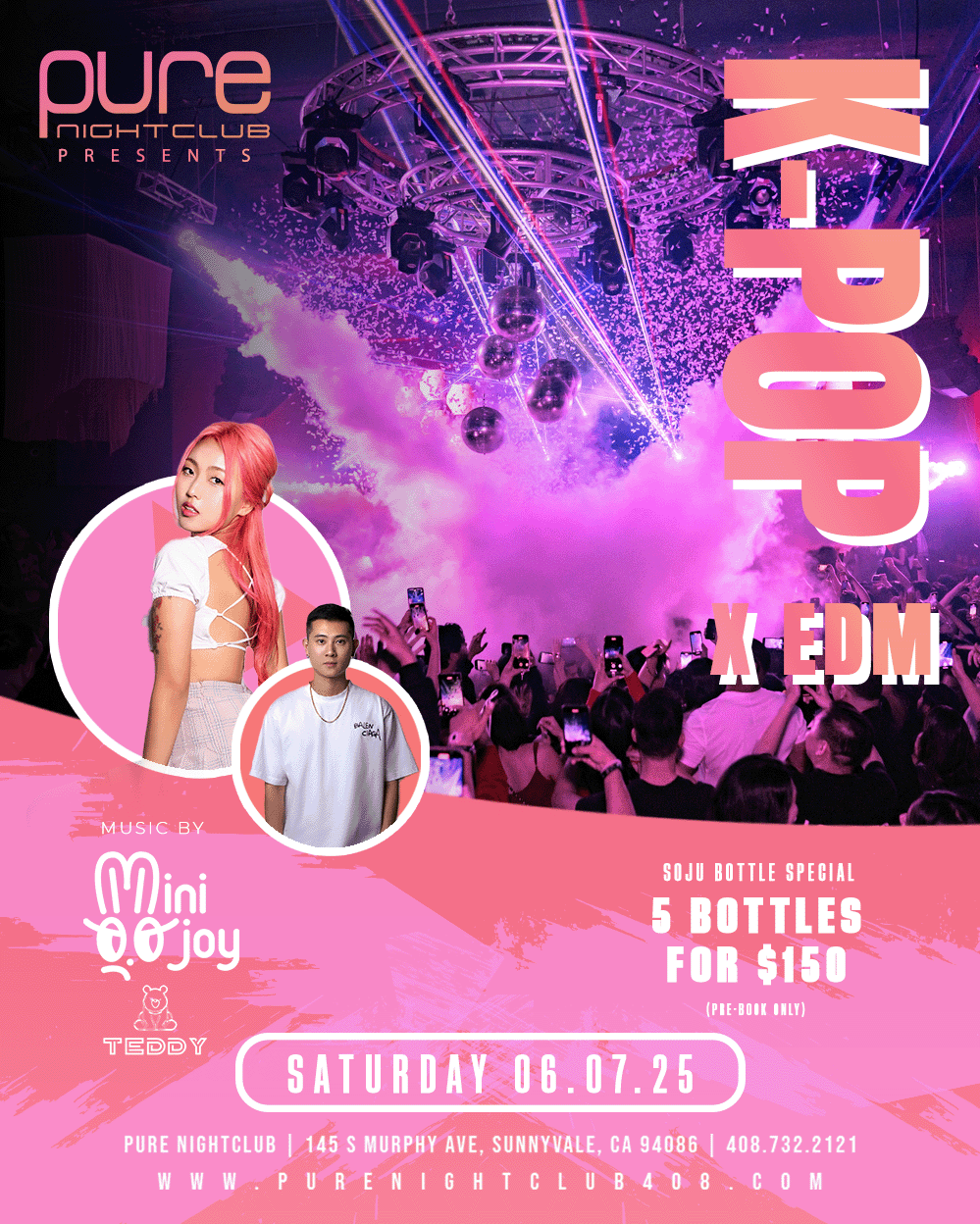 K-POP x EDM feat. Minijoy Tickets at Pure Nightclub in Sunnyvale by ...