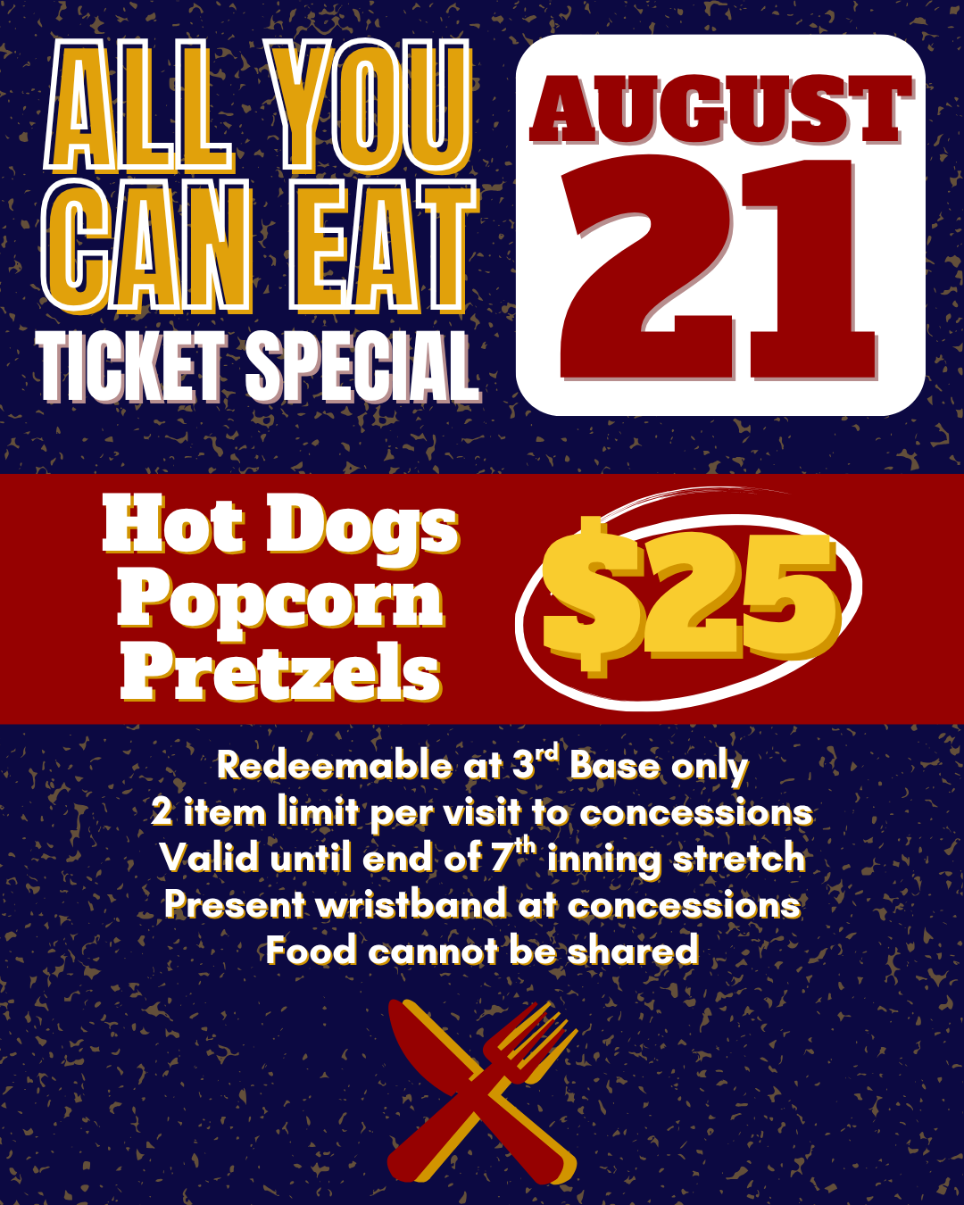 All-You-Can-Eat Ticket 8/21 Tickets at La Moderna Field in Cleburne by ...