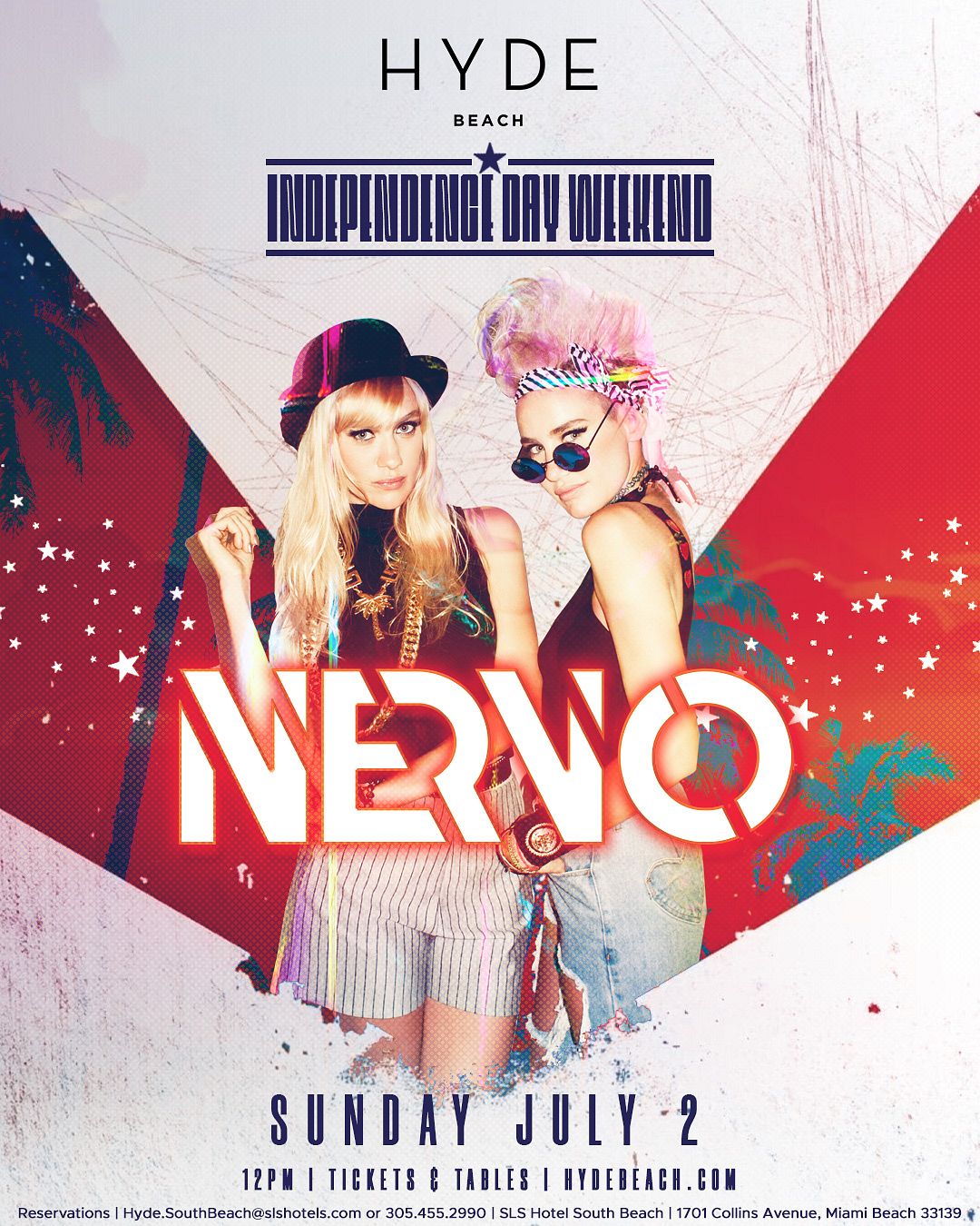 NERVO | INDEPENDENCE DAY WEEKEND Tickets at Hyde Beach in Miami Beach by Hyde Beach | Tixr