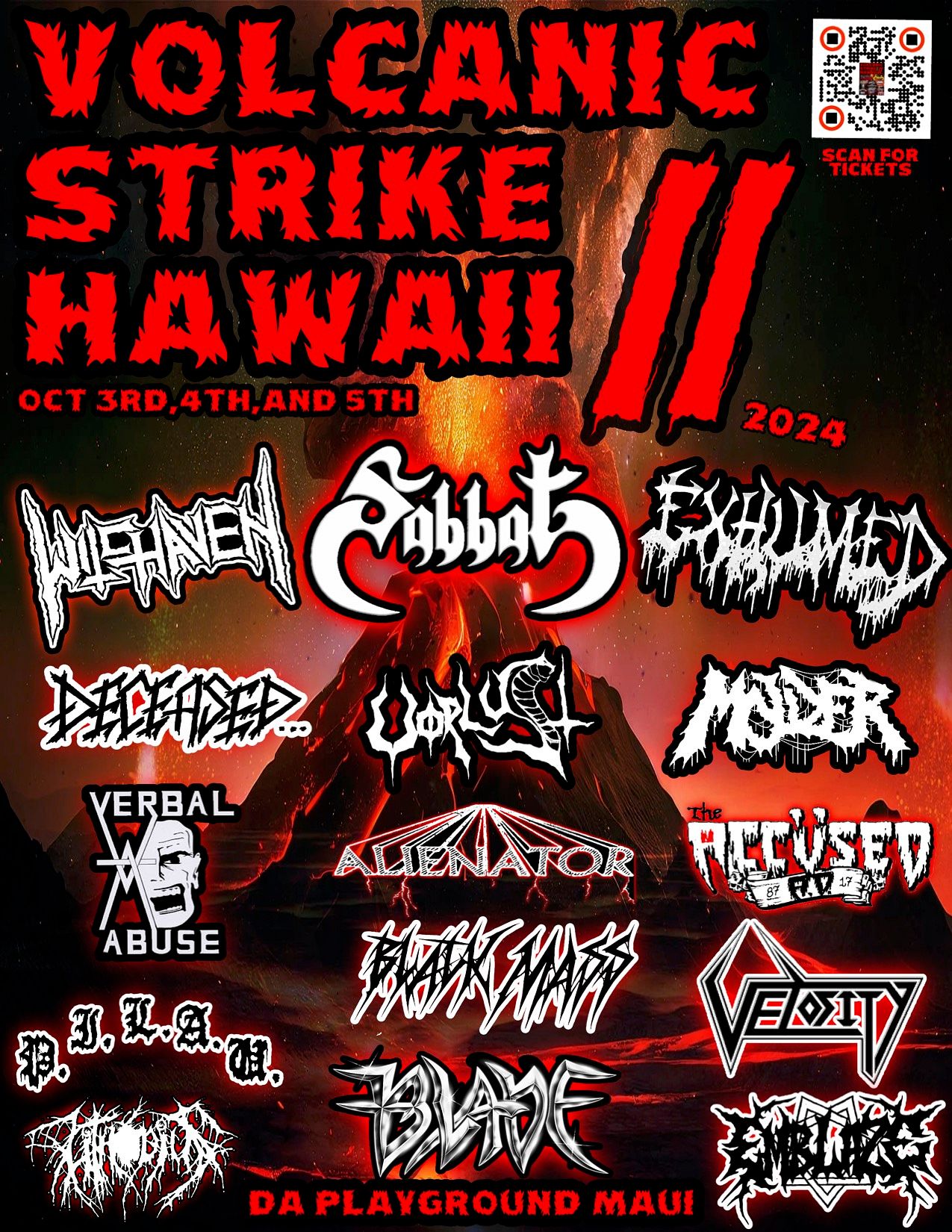 VOLCANIC STRIKE 3 DAY EVENT Tickets at da Playground Maui in Wailuku by ...