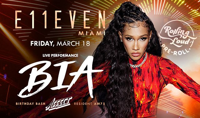 BIA LIVE Tickets at E11EVEN Miami in Miami by 11 Miami | Tixr